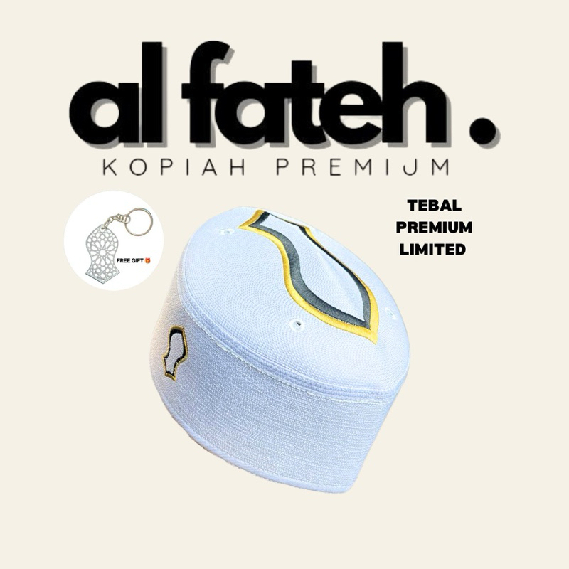 🔥 Hot Item New🔥 Kopiah CAPAL PREMIUM al fateh Black/Gold (Gred AA Tebal ...