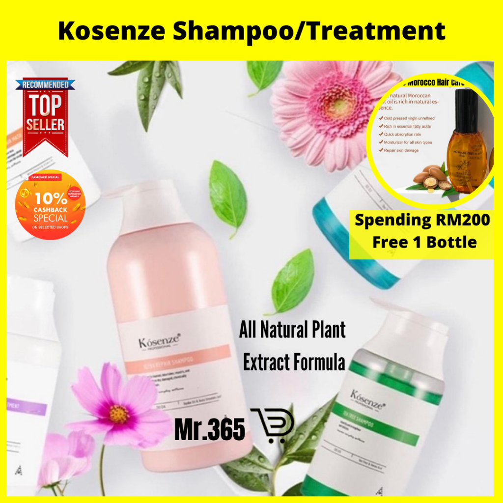 Kosenze Japan Shampoo/Treatment/Mask 1000ml/300ml 无硅油洗发水 发膜 Syampu ...