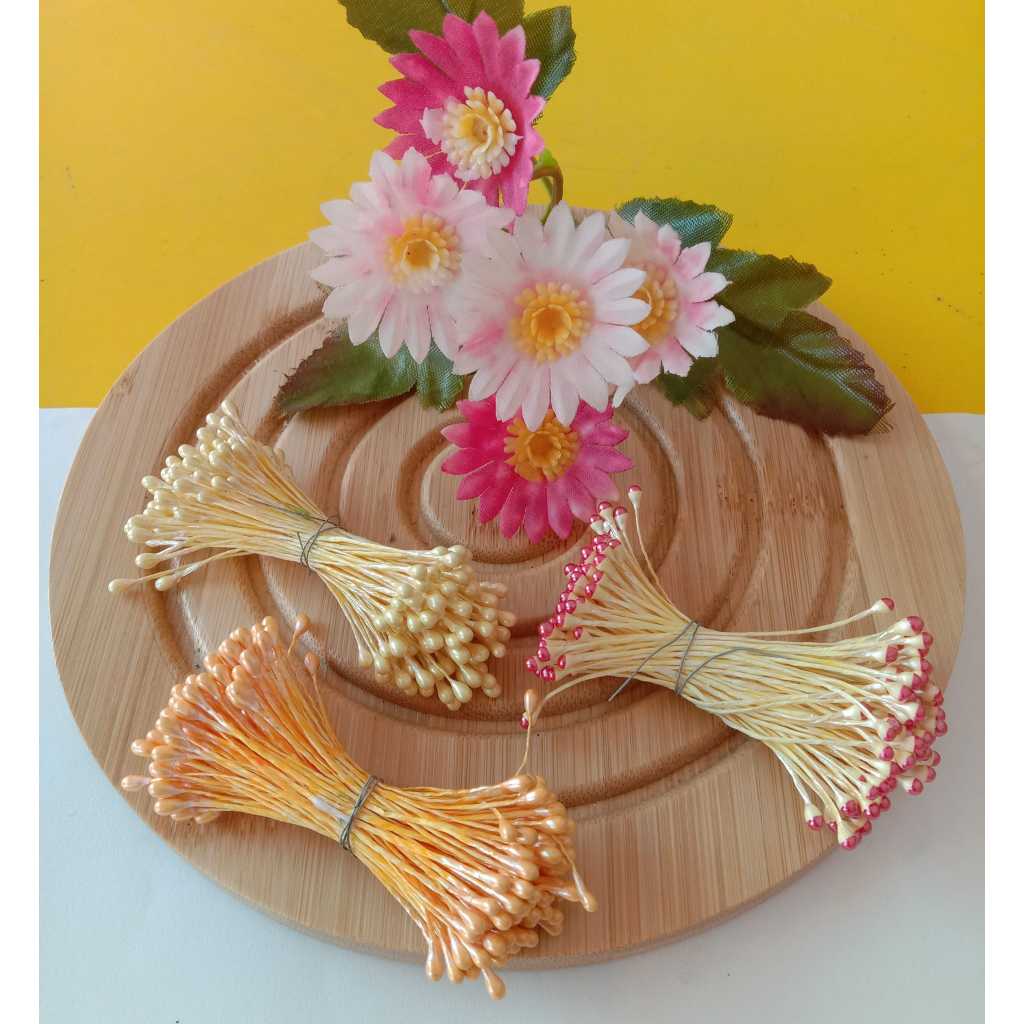 inti Bunga DIY kraftangan Stigma / 50 pucuk/ikat /10 pucuk w case ...