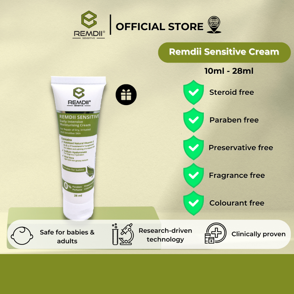 Remdii Sensitive Intensive Moisturising Cream 10ml-28ml to repair ...