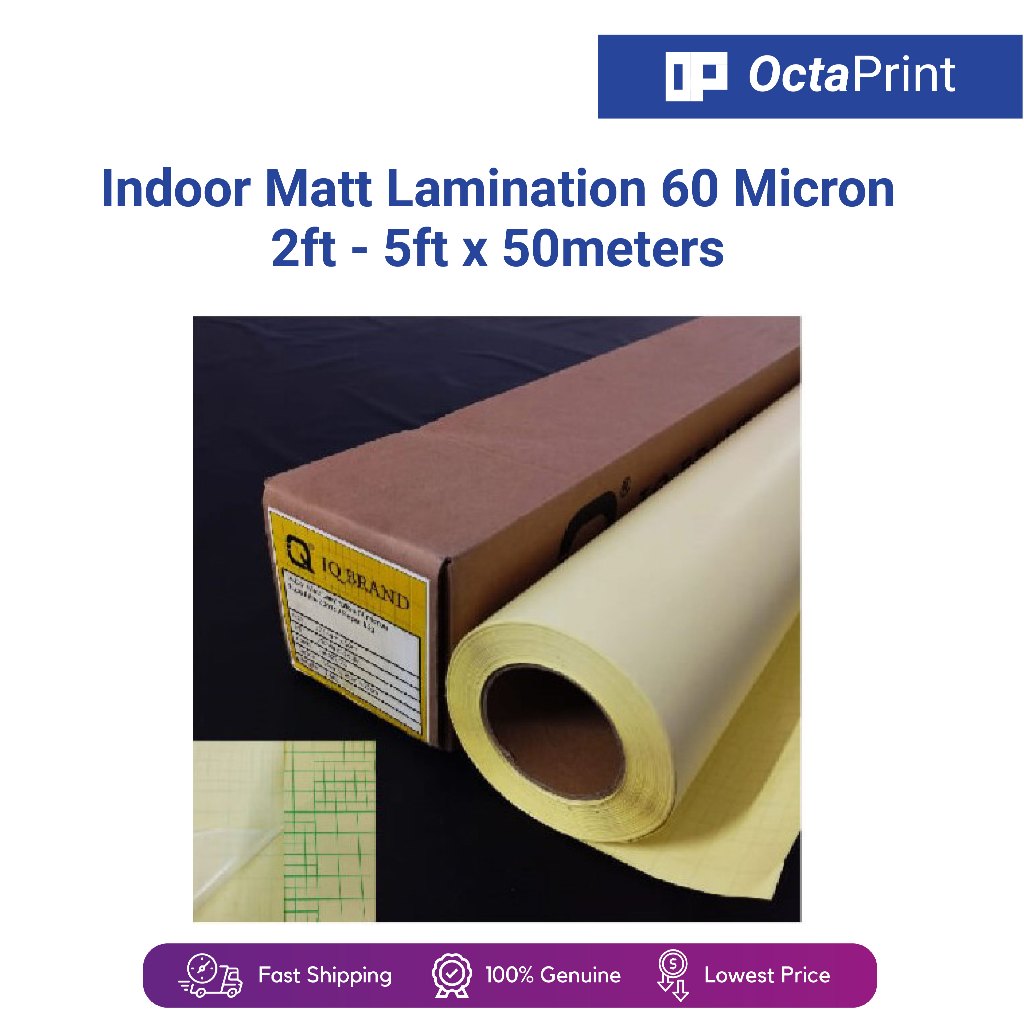 [Ready Stock] Indoor Matt / Gloss Lamination 60 Micron (Cold Lamination ...