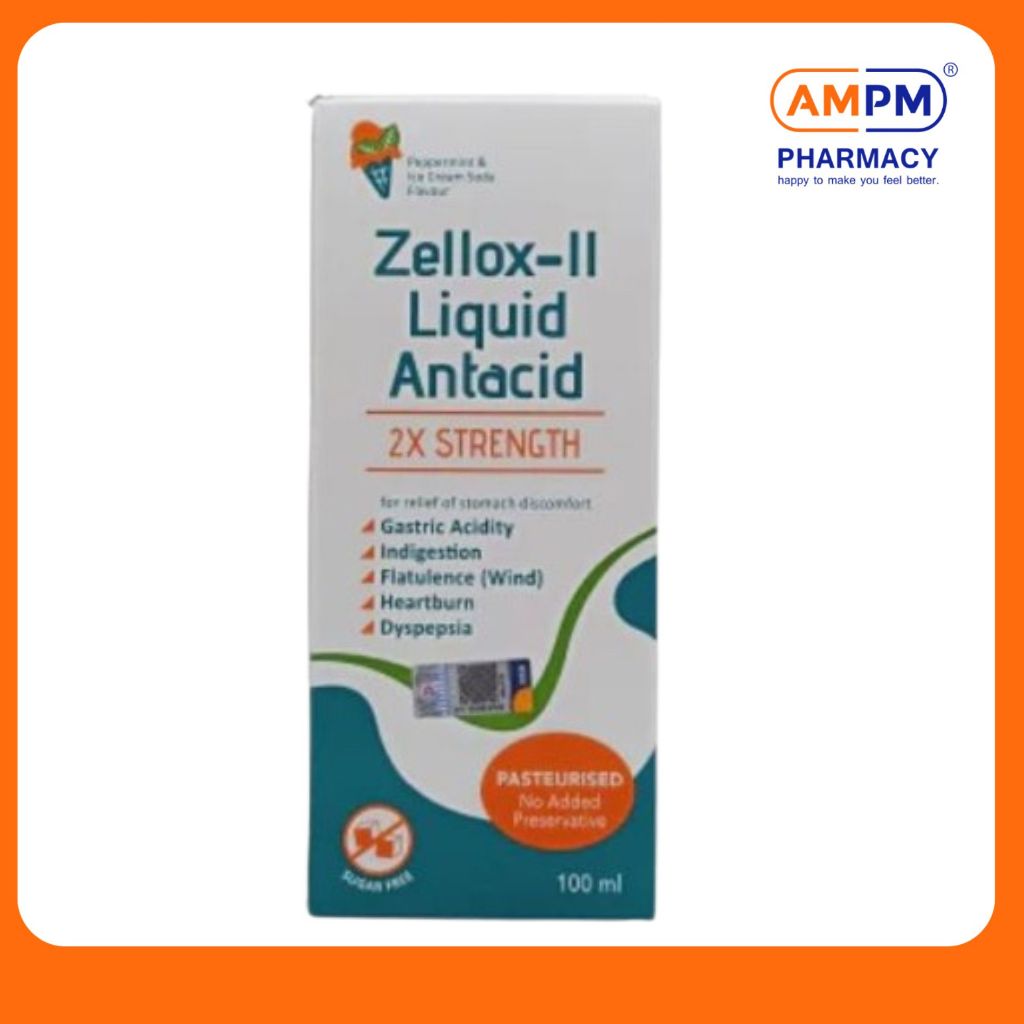 ZELLOX-II Antacid Suspension 100ml | Shopee Malaysia