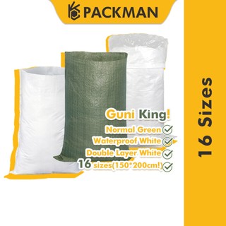 PACKMAN Guni [Waterproof & Double Layer] Guni Plastik Karung Besar PP ...