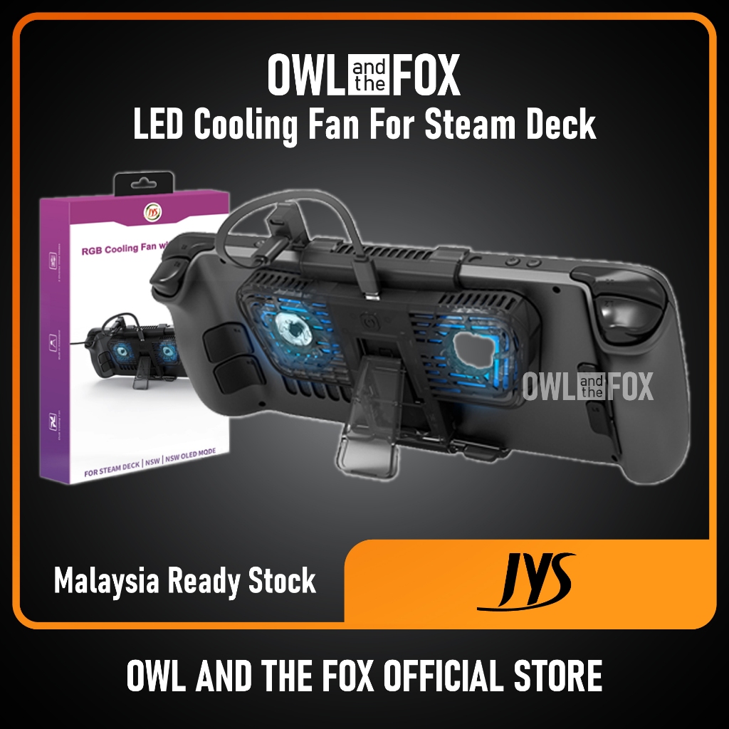 JYS Steam Deck Switch OLED Switch V1/V2 Console RGB Cooling Fan with Kickstand Cooler Fan JYS ...