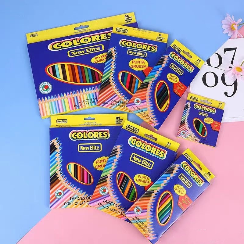 Colored Pencils 6 Short 12 Long 8 Long 24 Long Colour / Color Pencil ...