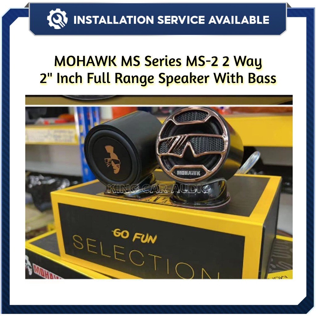 [Installation Provided] MOHAWK MS Series MS-2 2 Way 2" Inch Full Range ...