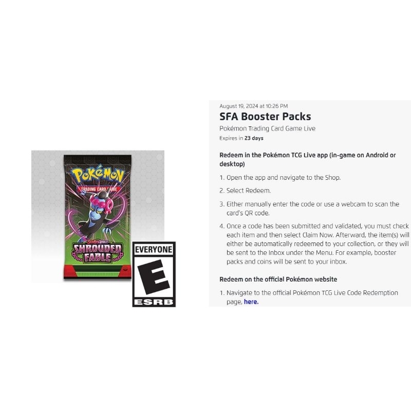 POKEMON TRADING CARD GAME LIVE TCG CODES BOOSTER PACK | Shopee Malaysia