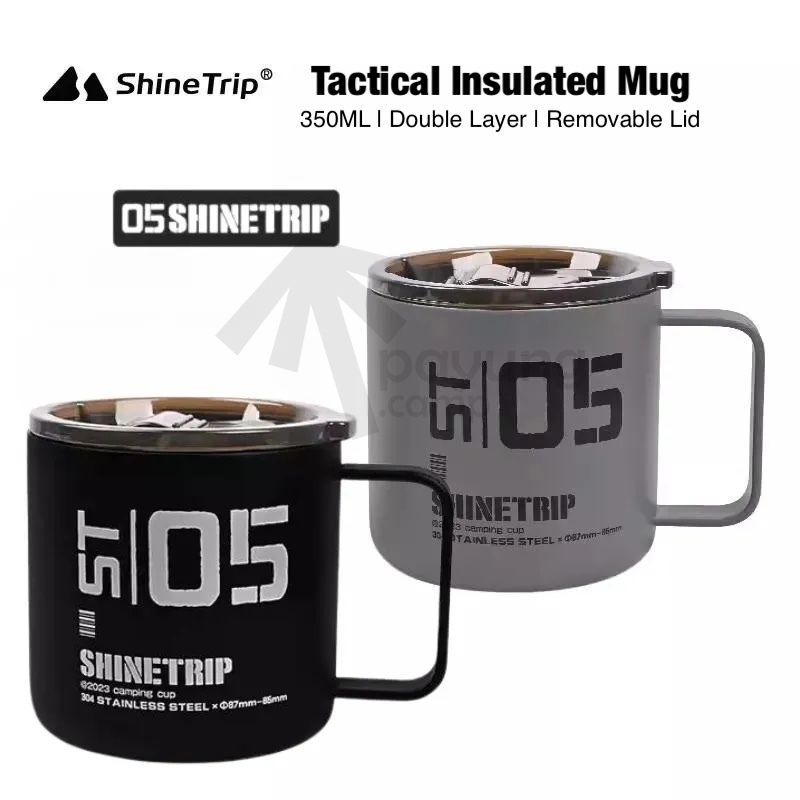 SHINETRIP Tactical Insulated Mug ST-05 Series Camping Tea Coffee Cup ...