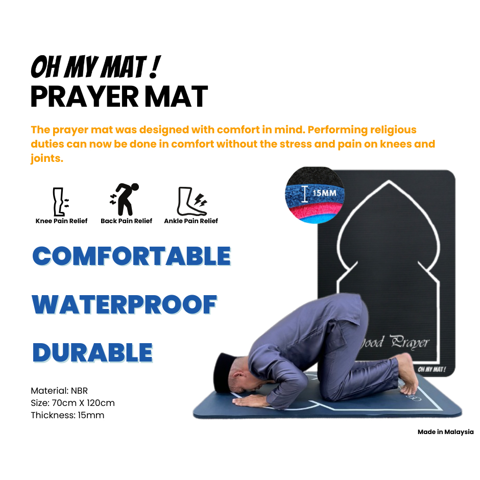 Oh My Mat Prayer Mat Sejadah Prayer Mat 15mm Special Design UNTUK WARGA ...