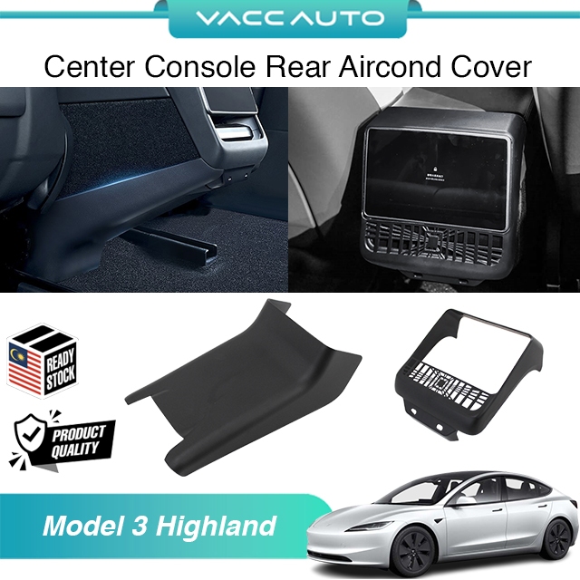 Tesla Model 3 Highland 2024 - 2025 Center Console Rear Armrest Aircon ...