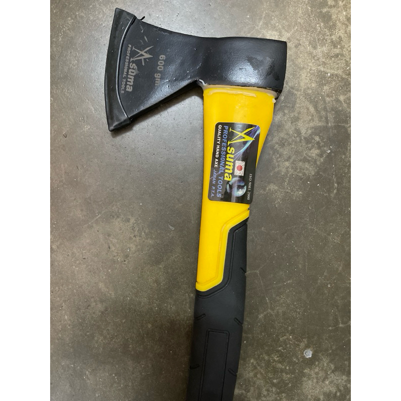 LS GEMILANG ORIGINAL 600G ASUMA FIBER AXE WOODEN HANDLE KAPAK HULU KAYU ...