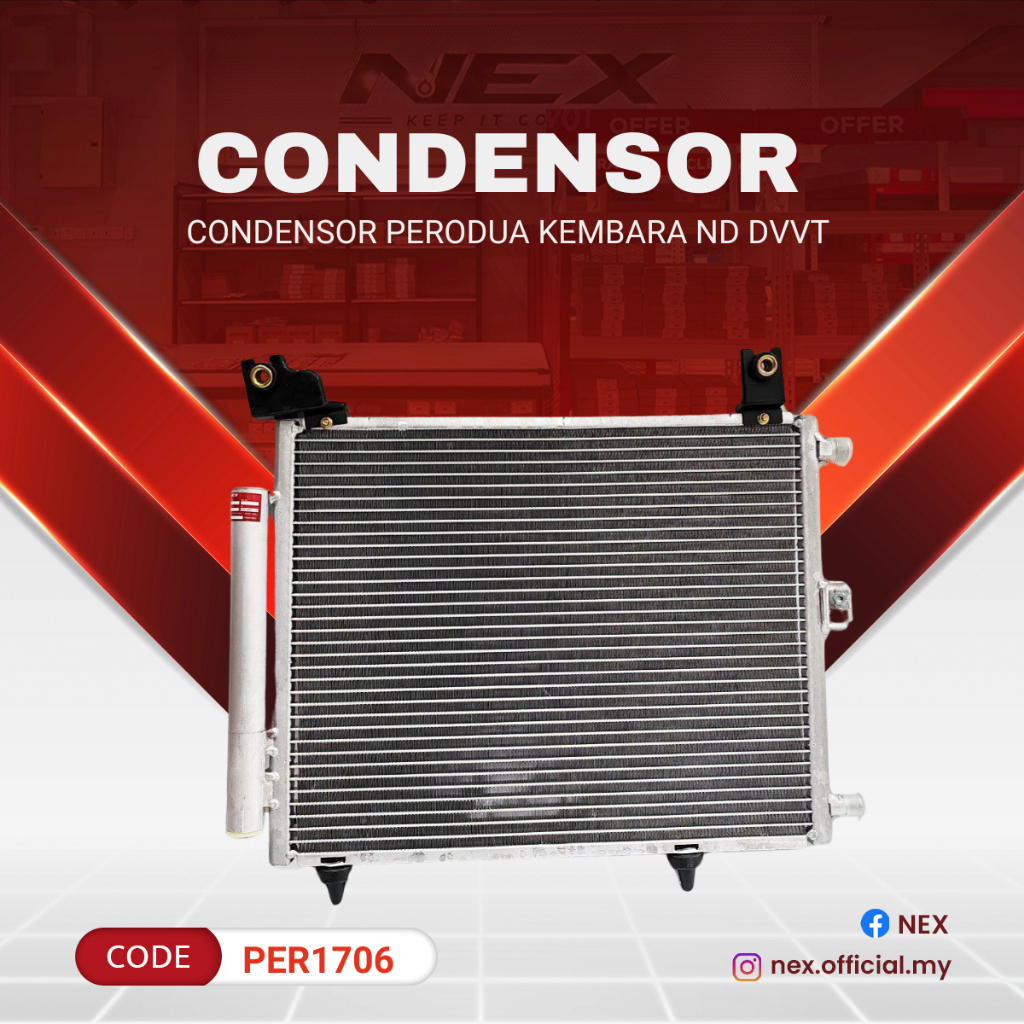 AIR COND CONDENSER NEW PERODUA KEMBARA ND DVVT (NEW MODEL) (CAR AIRCOND ...