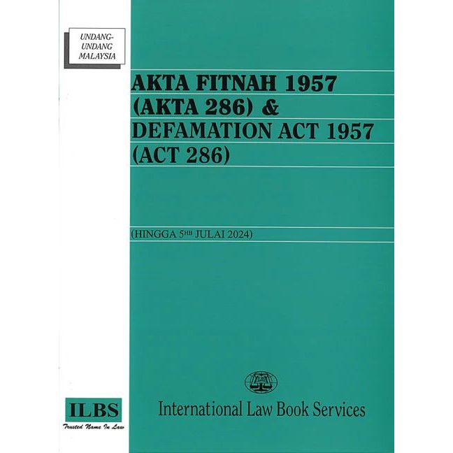 AKTA FITNAH 1957 (AKTA 286) (HINGGA 5 JULAI 2024) | Shopee Malaysia