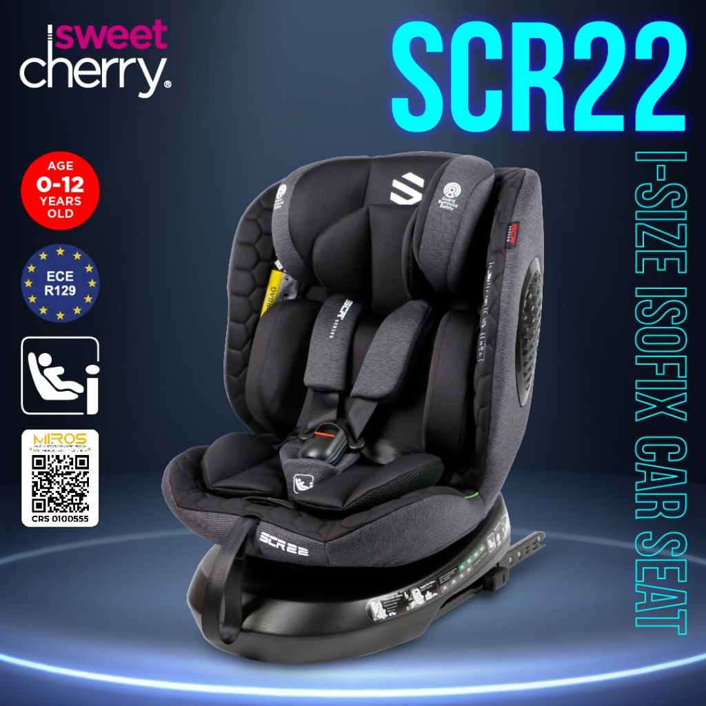 Sweet Cherry SCR Series ECE R129 Baby 360° Rotation Convertible Car ...
