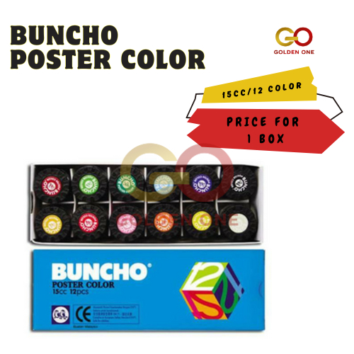 BUNCHO POSTER WATER COLOUR 15CC/12PCS (PC1512) | Shopee Malaysia