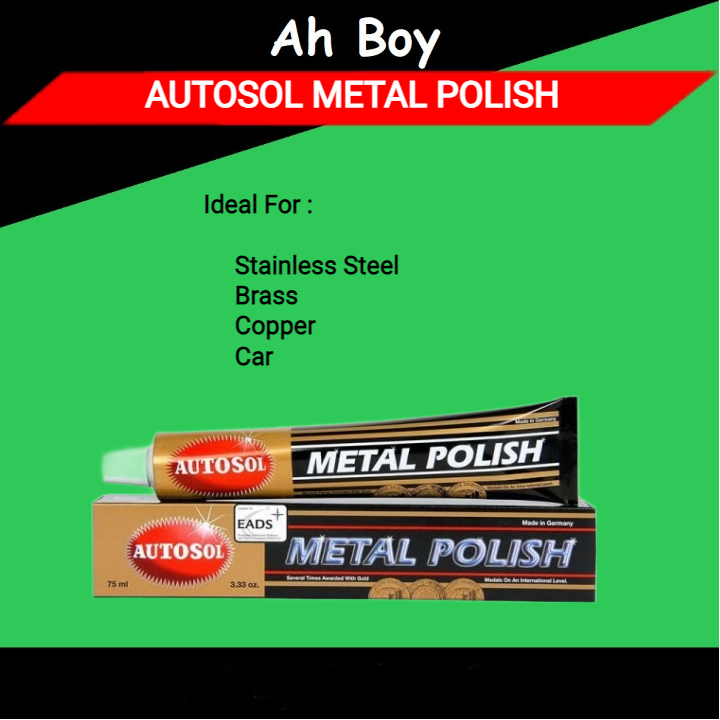 Autosol Metal Polish (75ml ) (Made in Germany) RUST REMOVER | CHROME ...