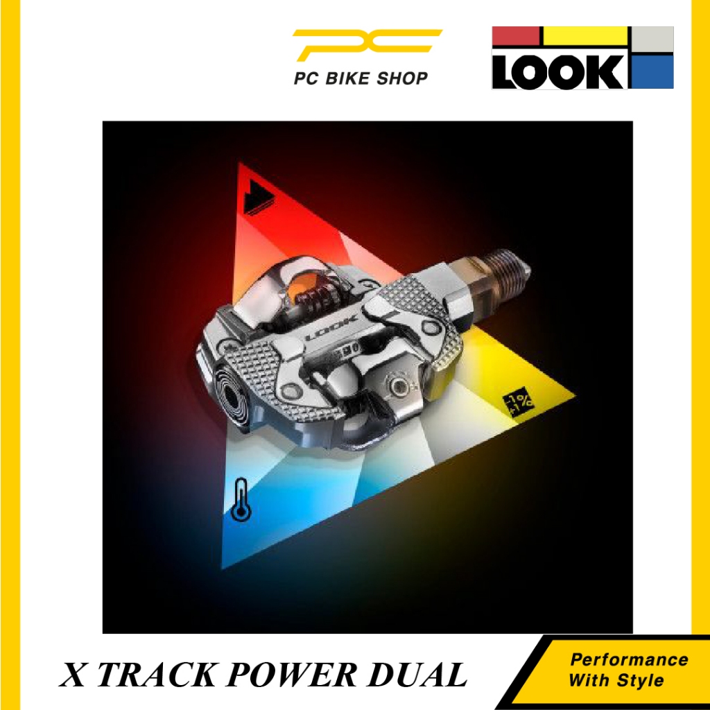Look X-Track Power Dual Power Meter Cycling MTB OFFROAD Pedals Cycling ...