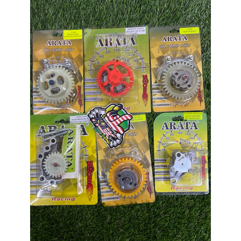 ARATA RACING OIL PUMP HIGH PERFORMANCE FLOW YAMAHA LC135 Y15 Y16 KRISS110 RSX150 CLASS-1 oil ...