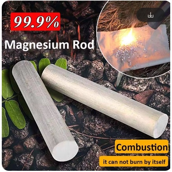 Magnesium Combustion Rod 16mm x 9cm High Purity Survival Emergency Tool ...