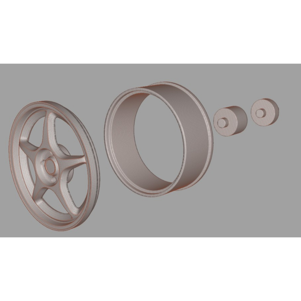 Scale Enkei RP01 Rim ( 17 inch ) miniature 1/24 | Shopee Malaysia