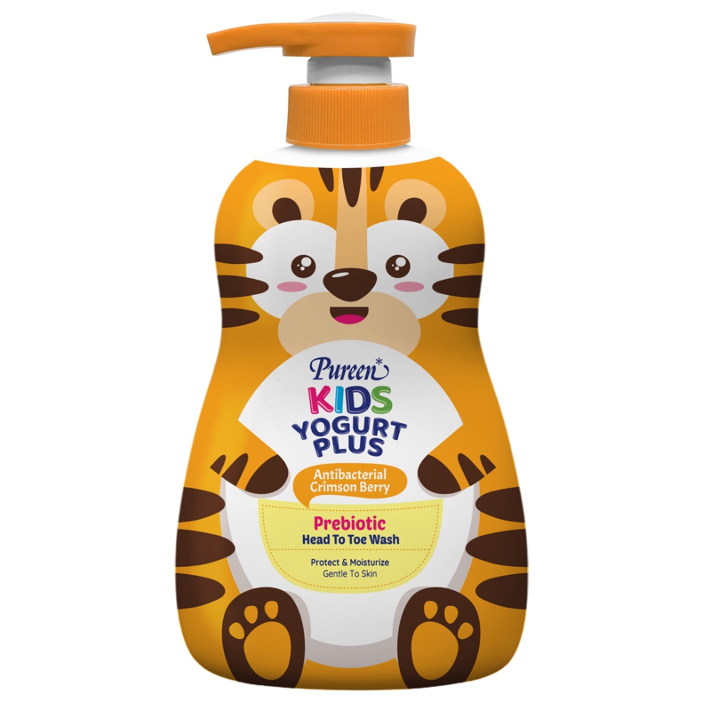 Pureen Kids Yogurt Plus Prebiotic Head to Toe Wash 700ML | Shopee Malaysia