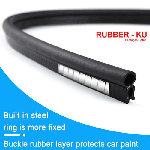 ON 1 Top bulb trim Edge Trim Rubber Seal Size:27.5mmx10mmRubber Bulb ...