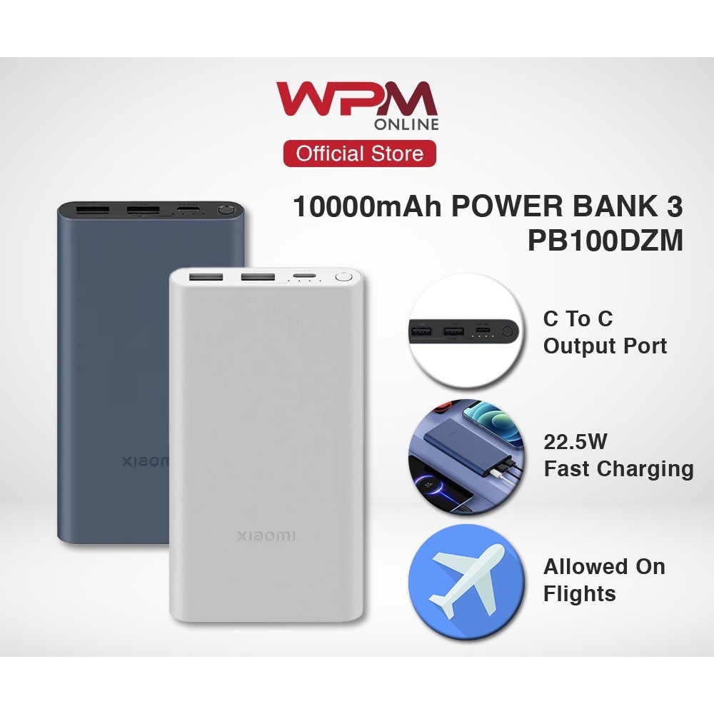 【Clearance】Xiaomi Power Bank 3 10000 Mah 2 Ways USB-C In/Output ...