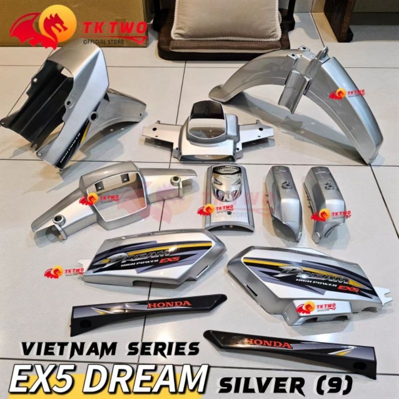 EX5 COVER SET SILVER VIETNAM EDITION WITH STICKER (9) AND EMBLEM HORN ...