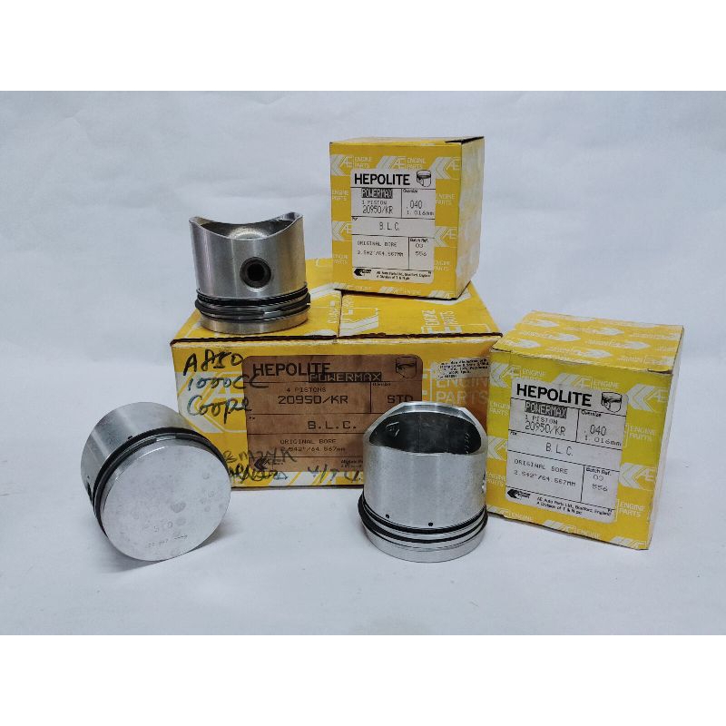 20950/KR CLASSIC MINI 998cc A SERIES FLAT TOP 64.567M ENGINE PISTON SET ...