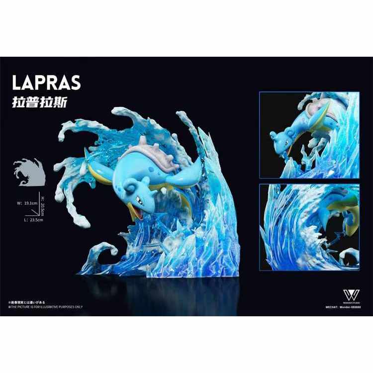 Wonder Studio - Lapras & Seaking Pokemon Resin Statue GK Anime Figure ...