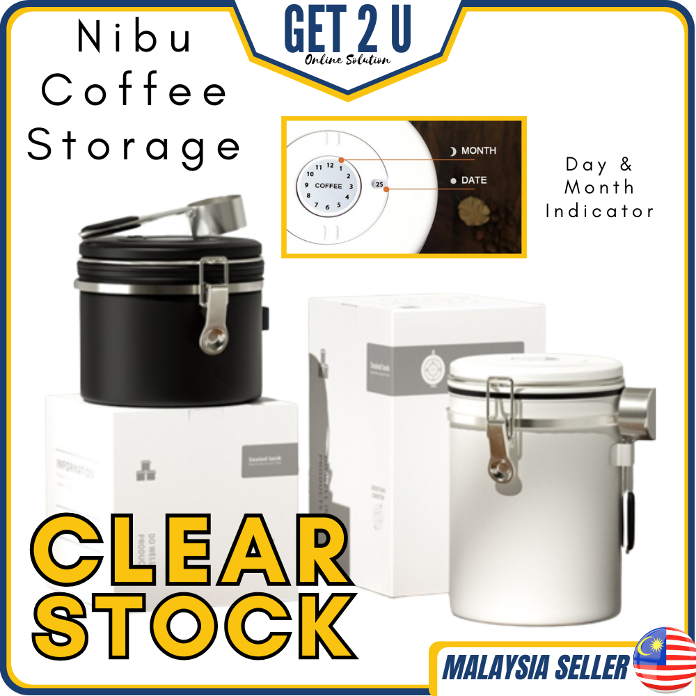 Bekas Biji Kopi NIBU Coffee Storage Coffee Bean Roast Container Vacuum ...