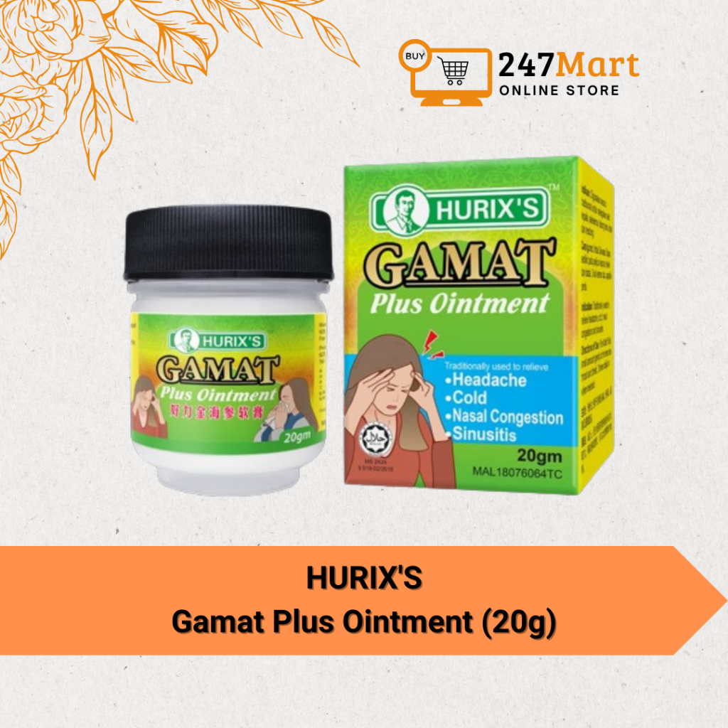 HURIX'S Gamat Plus Ointment (20g) | Shopee Malaysia