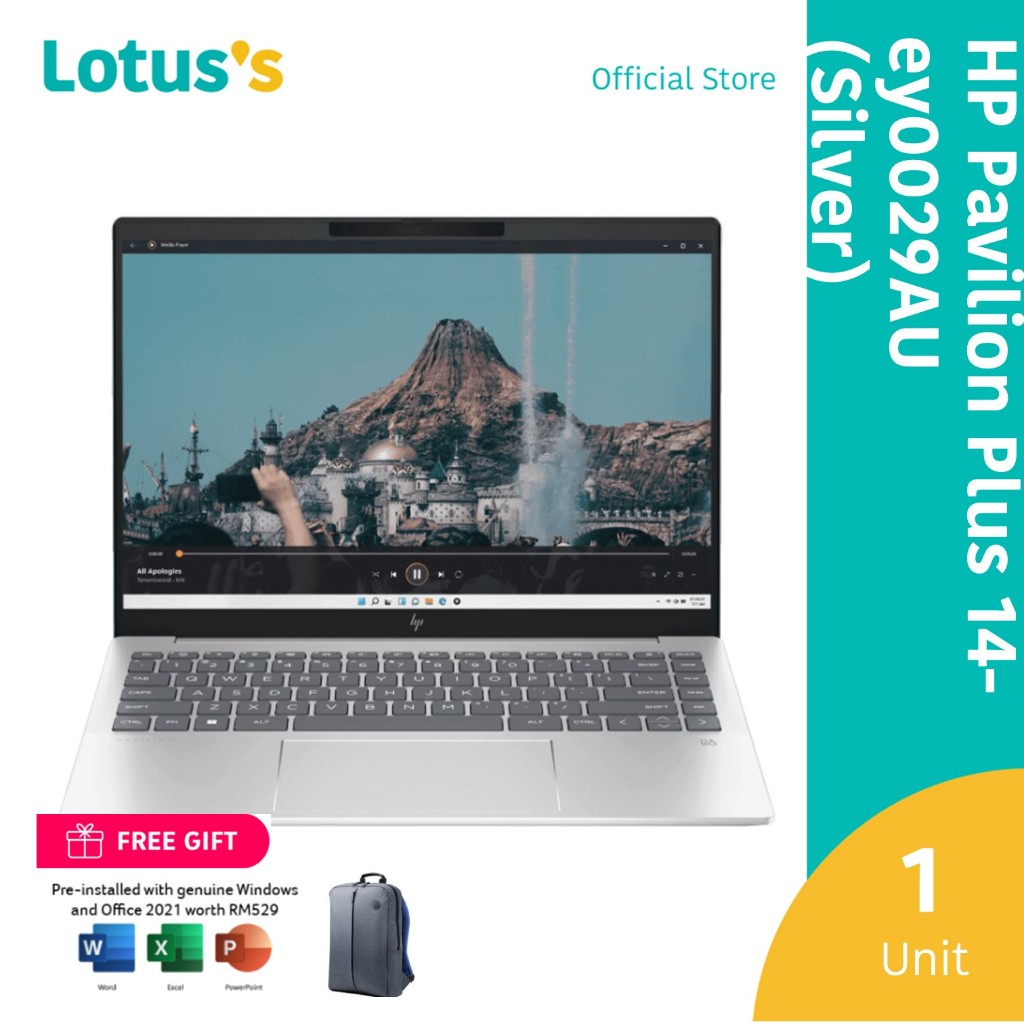 HP 14-ey0029AU 14" FHD Laptop Silver (R7-7840U,16GB,512GB,Windows 11,H ...