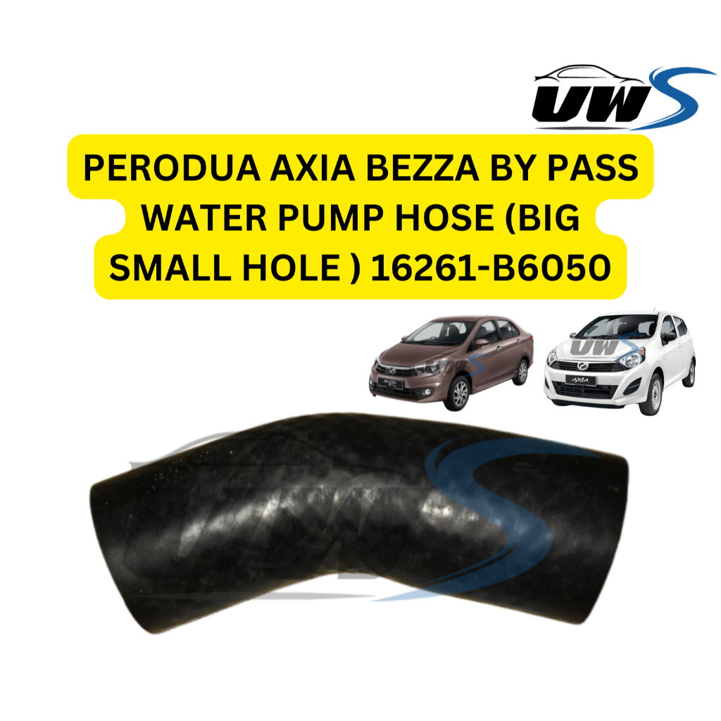 PERODUA AXIA BEZZA BY PASS WATER PUMP HOSE (BIG SMALL HOLE ) 16261 ...