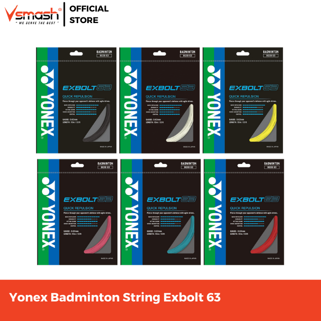 Tali Badminton Yonex Exbolt 63 | Yonex Badminton String Exbolt 63 | Shopee Malaysia