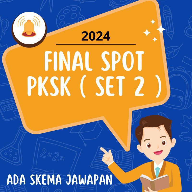 FINAL SPOT PKSK UKKM | DALAM BENTUK PDF MELALUI EMAIL | ADA SKEMA JAWAPAN | Shopee Malaysia