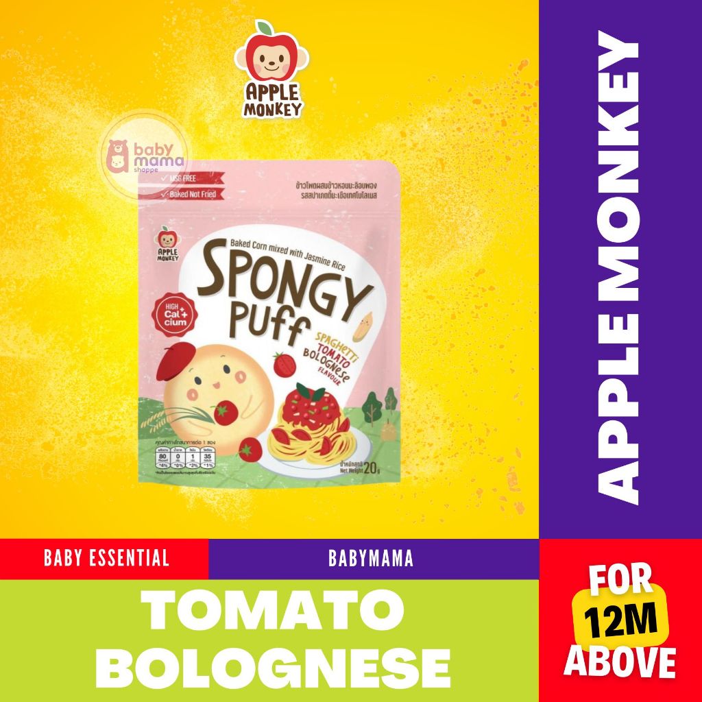 APPLE MONKEY | HEALTHY SNACK FOR BABY | SPONGY PUFF | SPAGHETTI TOMATO ...