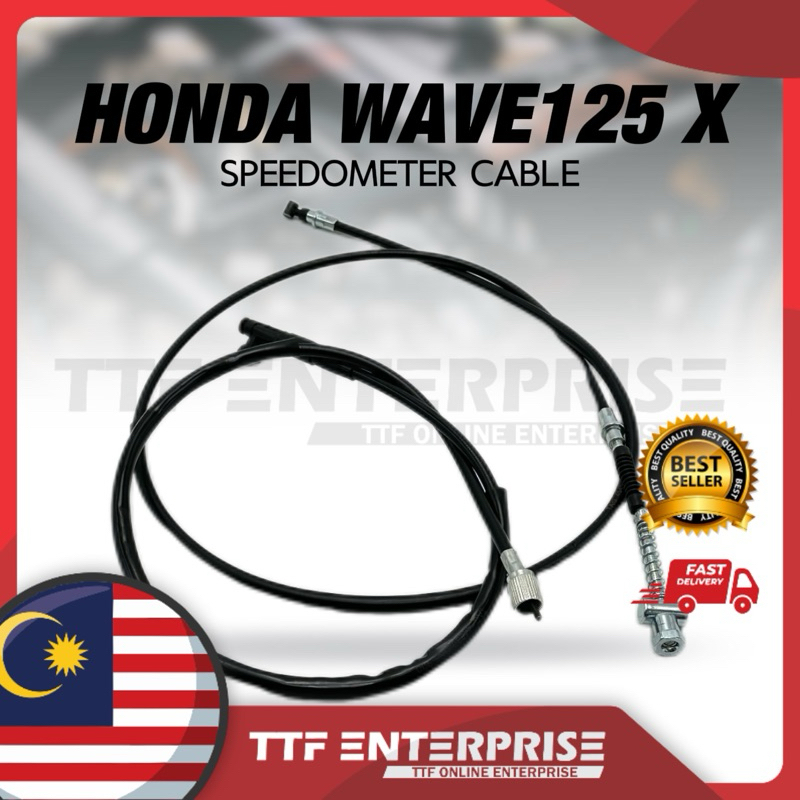 HONDA WAVE125-X SPEEDOMETER CABLE KABEL CABLE SPEEDO METER SPEEDOMETER ...