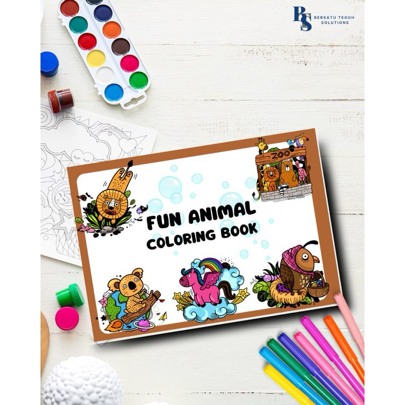Coloring Book (Fun Animals) | Shopee Malaysia