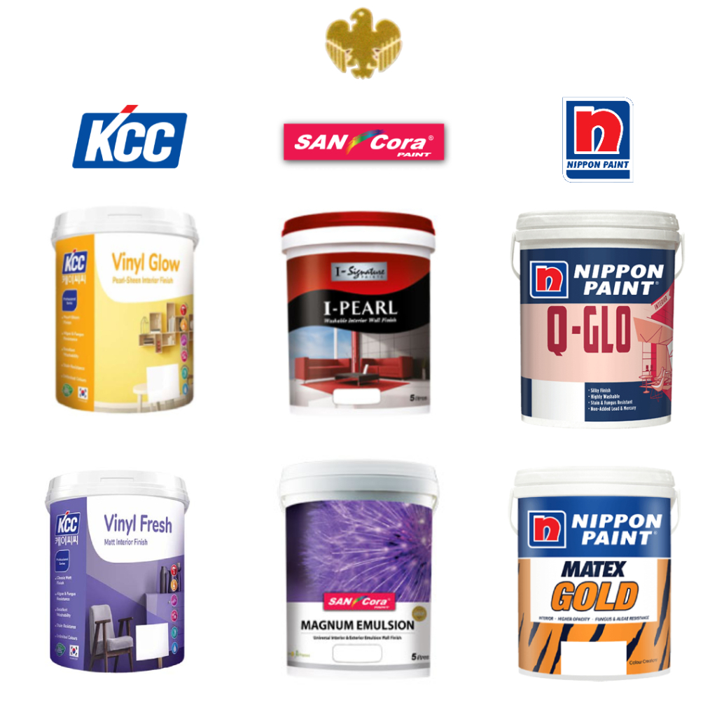 KCC/SANCORA/NIPPON 1L INTERIOR WALL PAINT/CAT DINDING DALAM RUMAH/GLOW ...