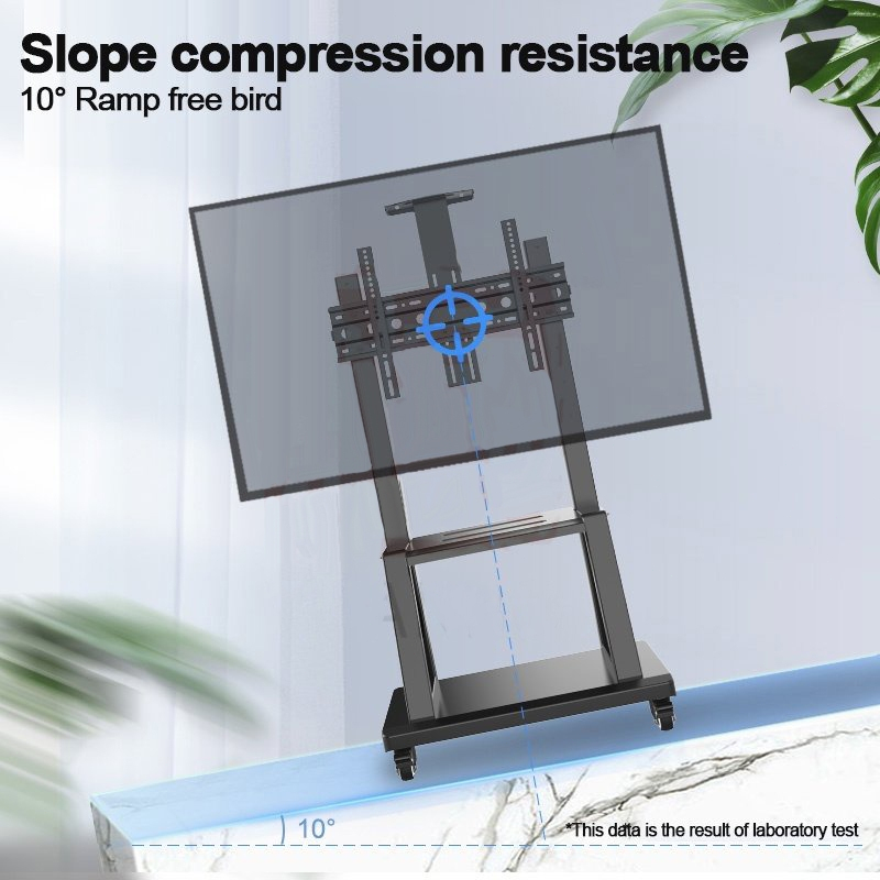 32-75 Inch TV Stand Floor Stand Movable TV Rack Stand with Wheels ...