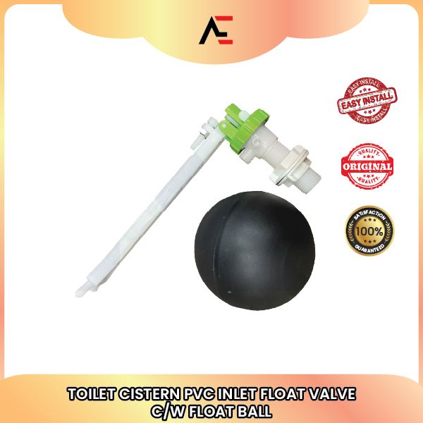 Toilet Cistern PVC Side Inlet Ball Valve with Poly Float Valve ...