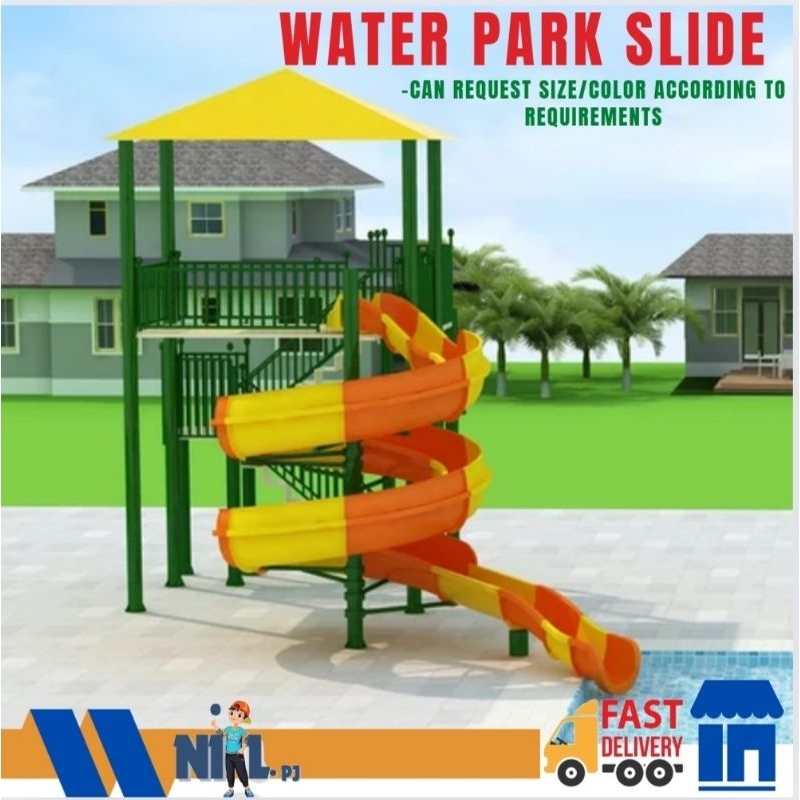 CUSTOMIZED OUTDOOR SWIMMING POOL OPEN SLIDE FIBERGLASS WATER PARK SLIDE ...