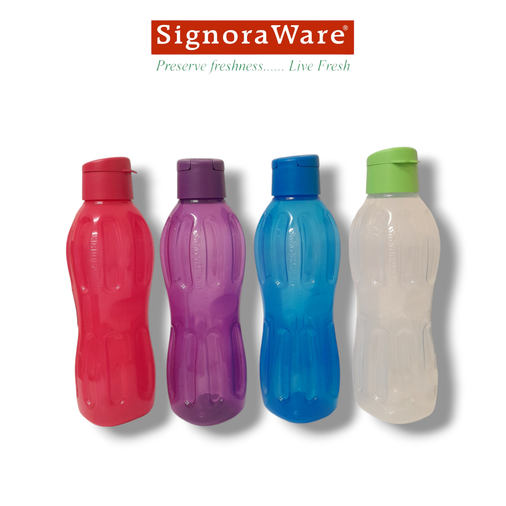 SIGNORAWARE 750ml Fliptop Aqua Drinking Water Bottle Tumbler Plastic ...