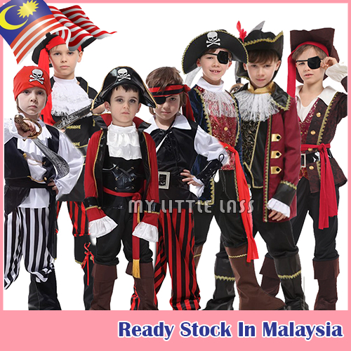 MYLITTLELASS Children Cosplay Valiant Pirate Little Boy´s Party Pretend ...