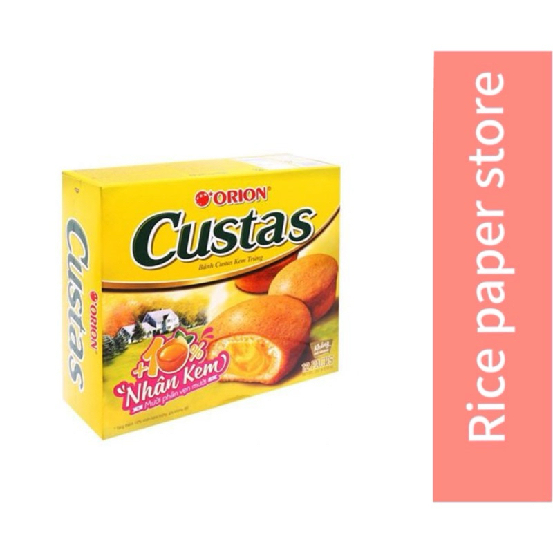 Orion Custas Egg Cream Cake/Banh Kem Trung Custas /Custas蛋黃派[ 1 box 12 ...