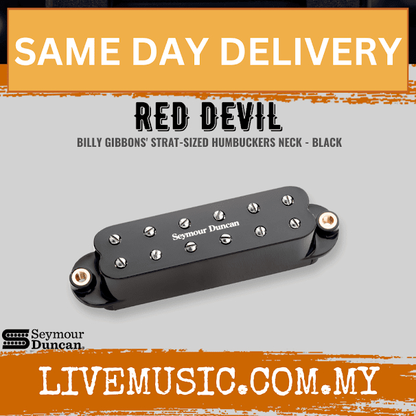 Seymour Duncan Red Devil Neck Stratocaster Pickup, Black | Shopee Malaysia