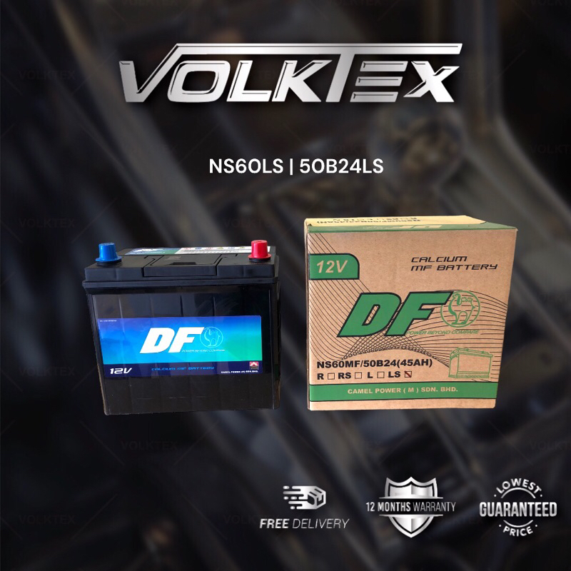 DF NS60L NS60LS Car Battery - bateri kereta Waja Vios Grand Livina ...