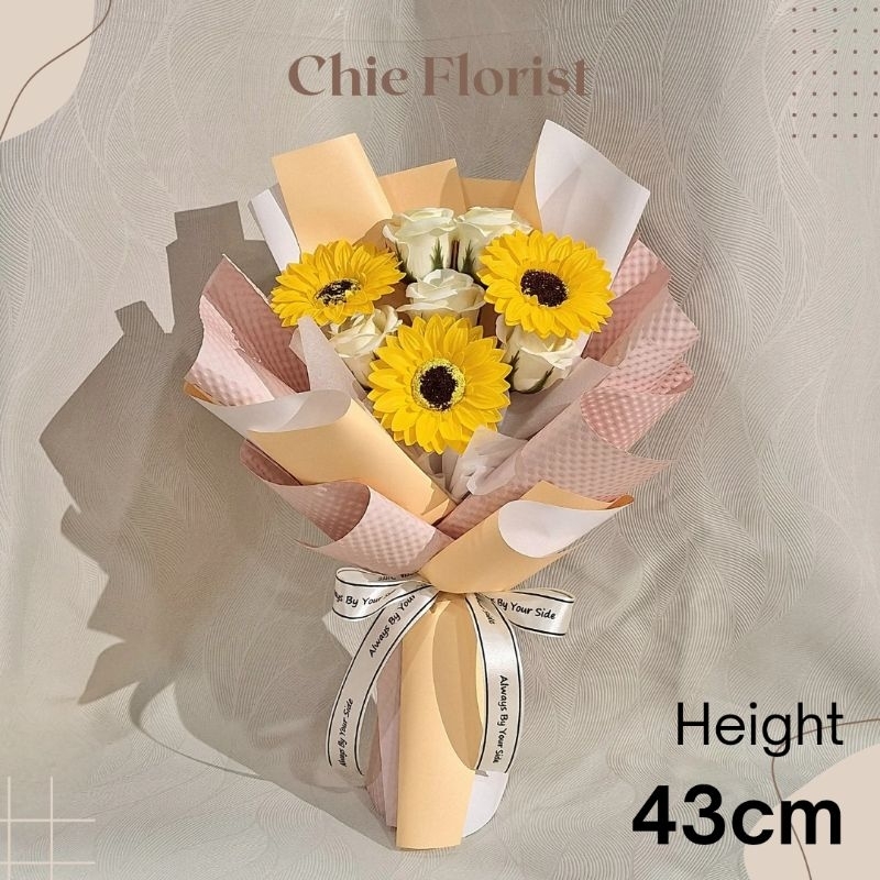 Sunflower Bouquet Gift Convo Bouquet Graduation Bouquet Bunga Soap ...