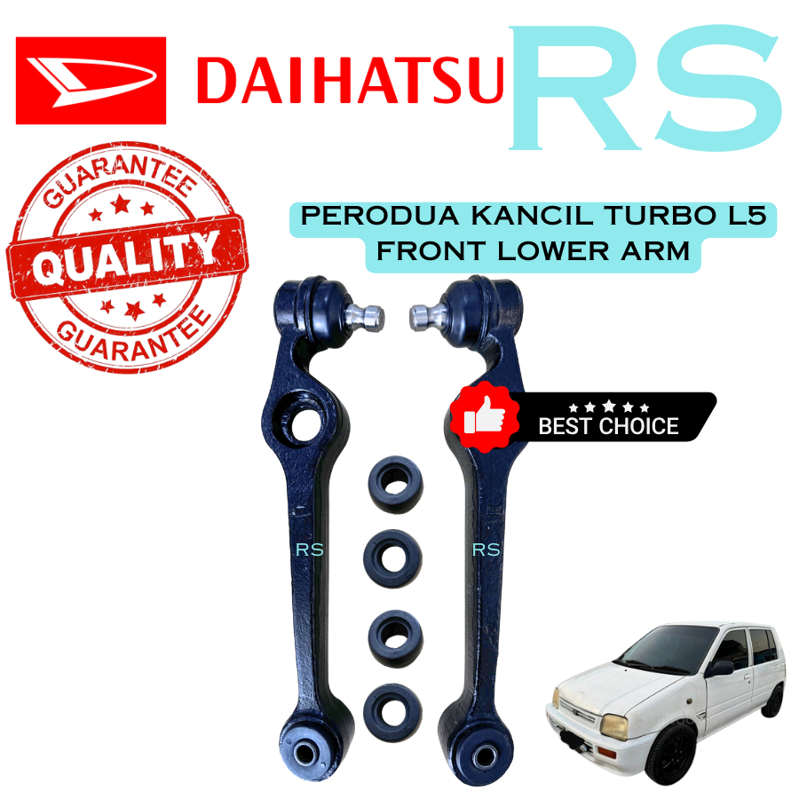 Perodua Kancil Turbo L5 Front Lower Arm with Bush Left & Right | Shopee ...